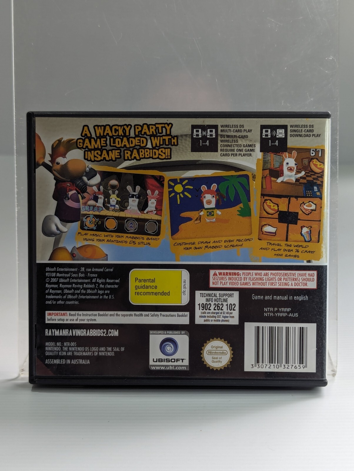 Rayman Raving Rabbids 2 Nintendo DS 2DS 3DS Game Complete With Manual ...