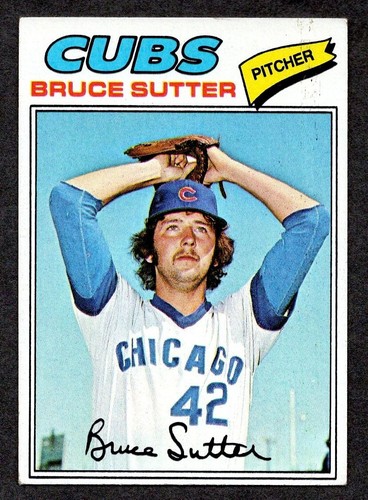 1977 Topps Baseball Card #144 Bruce Sutter HOF Rookie RC Chicago Cubs ...