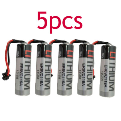 5pcs 3.6V Toshiba ER6V/3.6V ER6VC119A ER6VC119B Battery For Mitsubishi ...