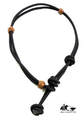 Calf Ropers Neck Rope Double Rope Black Adjustable Size by Eddy's Tack ...