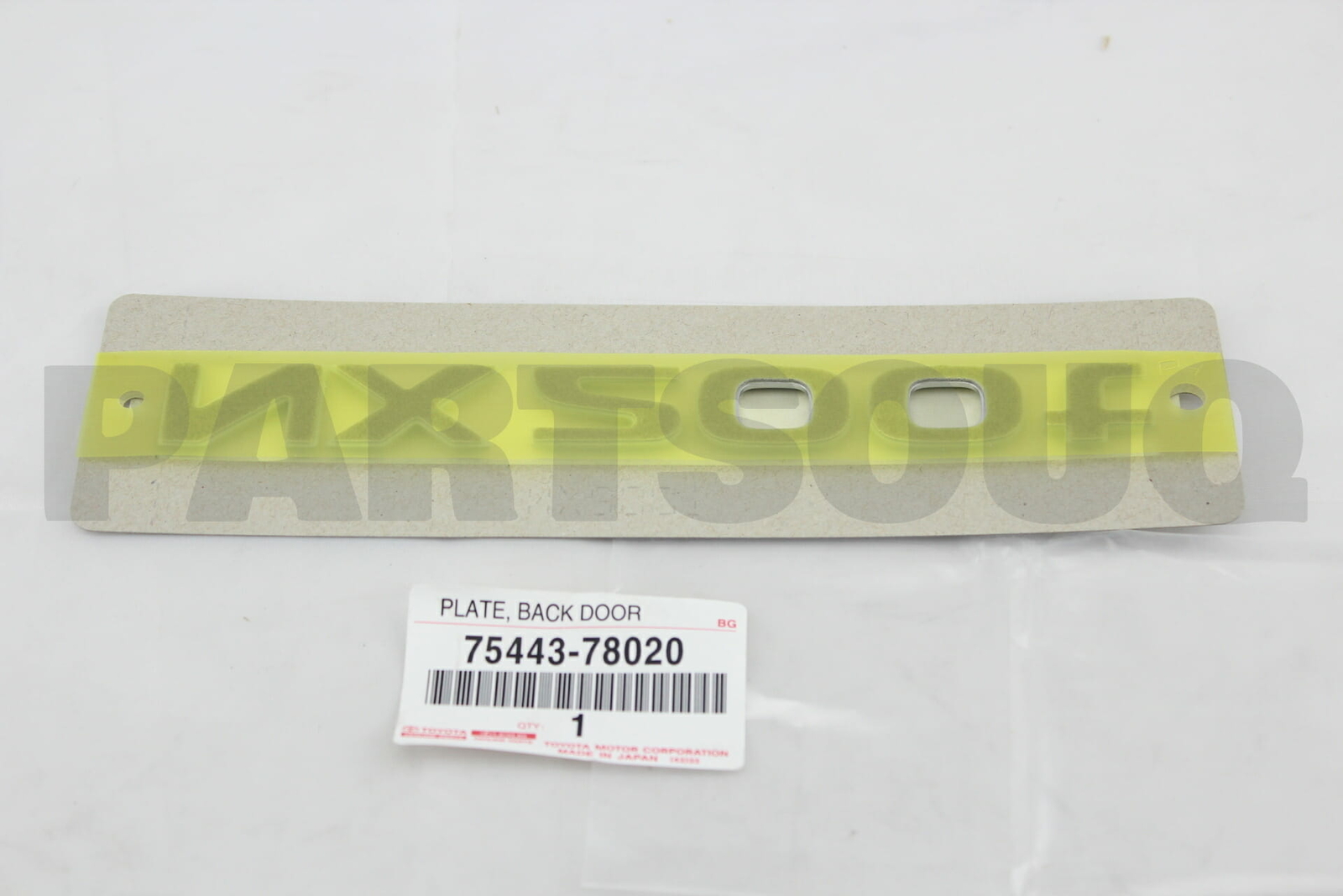 7544378020 Genuine Toyota PLATE BACK DOOR 75443-78020 | eBay