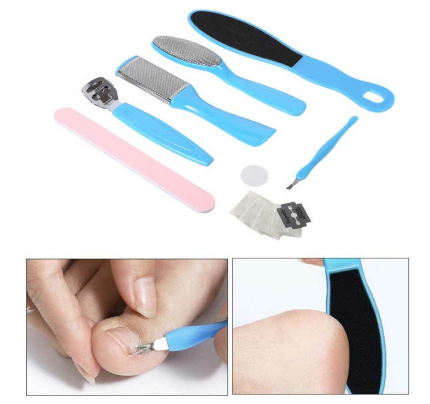 10pcs CALLOUS Remover Pedicure Tool Set Kit Foot File Scraper Brush ...
