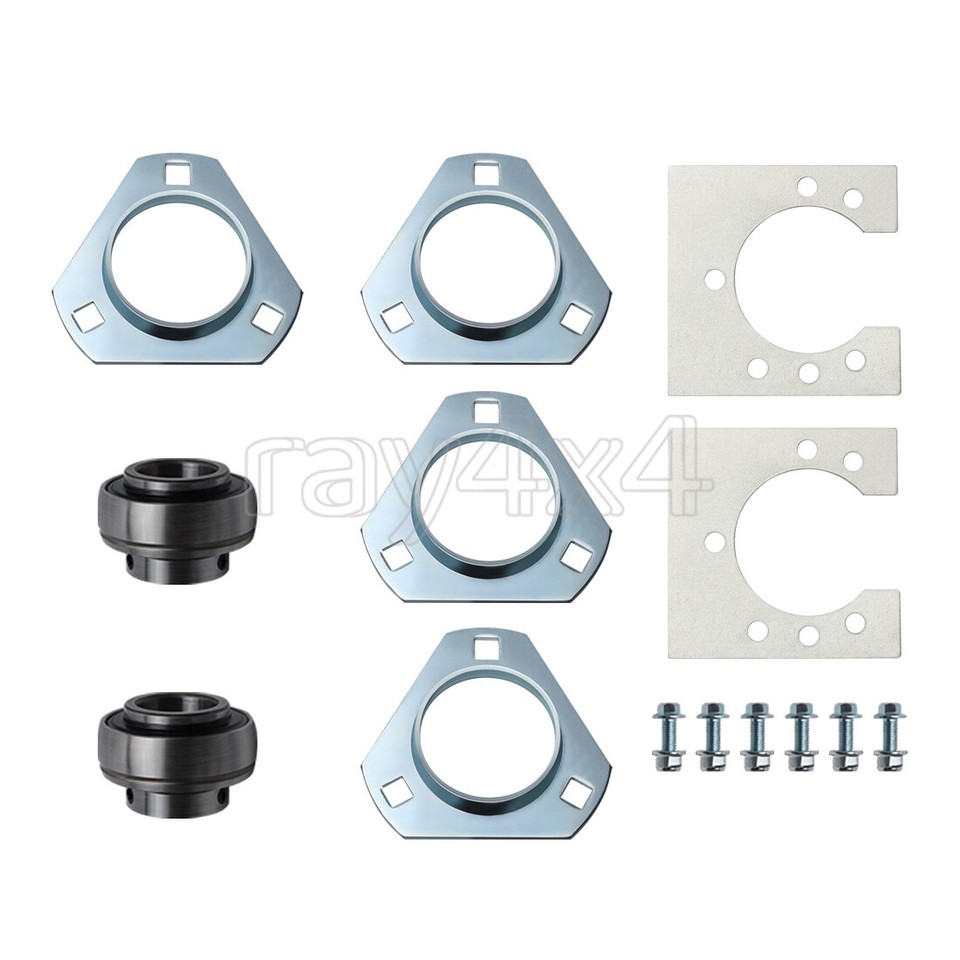 1" Go-Kart Live Axle Bearing Kit Bearing Kit (3-Hole) Kit Fit Go Kart ...
