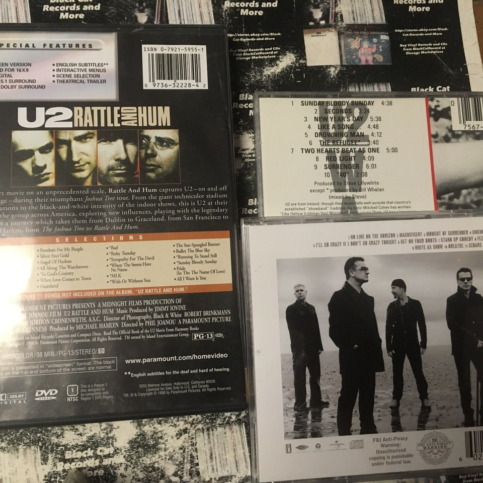 U2 Rattle and Hum How To Dismantle an Atomic Bomb War Best of No Line ...