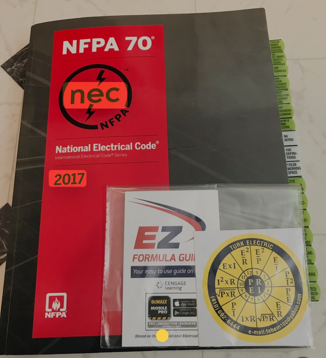 2017 NEC NFPA 70 National Electrical Code Book w/ EZ Tabbed (Pre-tabbed ...