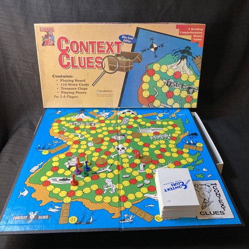 Vintage Learning Well Context Clues Board Game Homeschool Educational ...