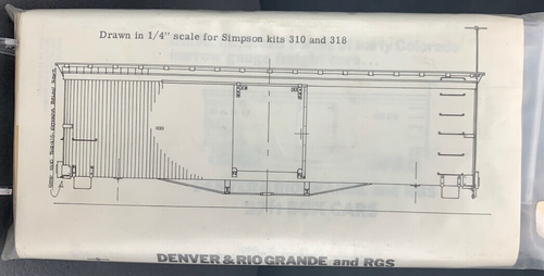 On3 Simpson #310 D&RG 27’ Rebuilt Boxcar Kit O2363 | eBay