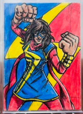 Upper Deck Ms.MARVEL Autograph 1/1 Sketch Card Master Piece | eBay