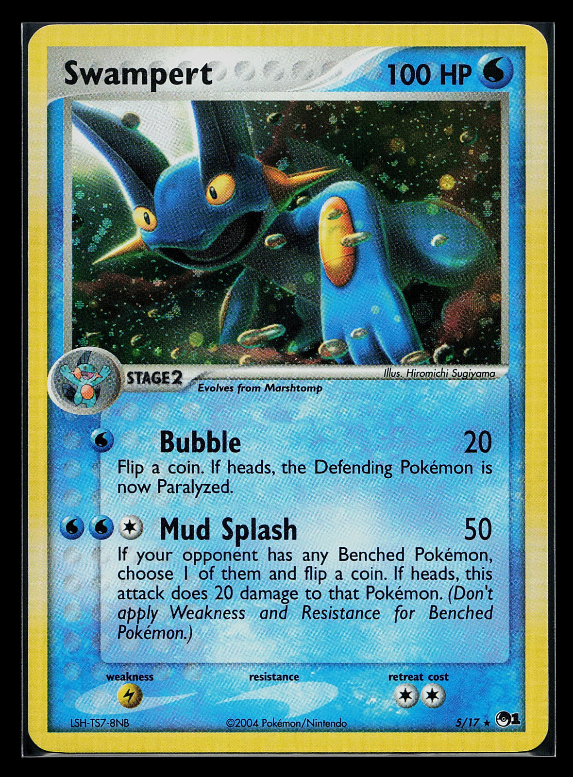 Pokemon Card - Swampert - POP Series 1 5/17 HOLO Rare | eBay