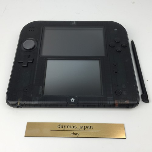 【Excellent】Nintendo 2DS Clear Black Console ONLY Japanese Edition # ...