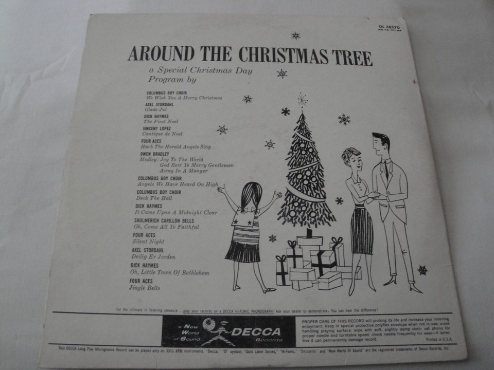 Around The Christmas Tree 1959 Vinyl LP Record Album Decca DL-38170 | eBay