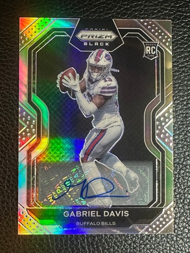 2020 Panini Chronicles Prizm Black Silver Gabriel Davis Auto Autograph ...