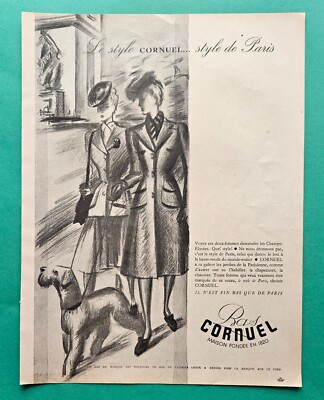 CORNUEL bas - PUBLICITE 1941 - Print AD 2218 | eBay