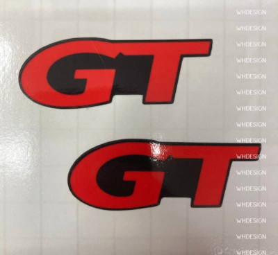 GT Vinyl badge. Sports car. GT CAR. X2 | eBay UK