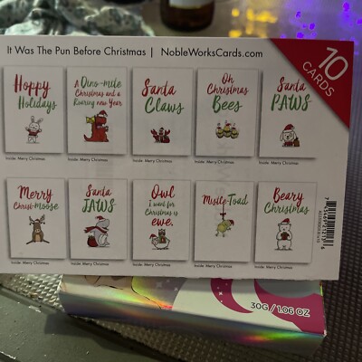 It was the punch before Christmas .. Christmas cards NEW | eBay
