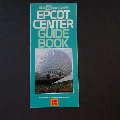 Walt Disney World Epcot Center Vintage 1986- 1987 Guide Book Brochure ...