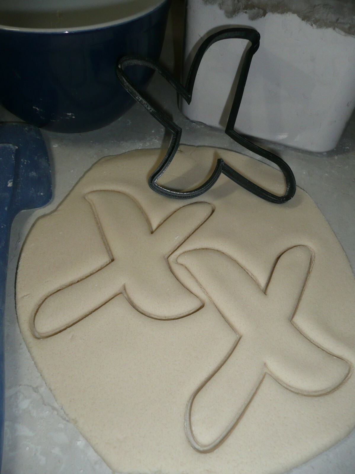 LETTER X UPPERCASE FANCY STYLIZED FONT ALPHABET SPECIAL COOKIE CUTTER ...