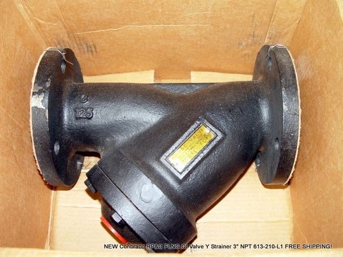 NEW Conbraco RP&C FLNG CI Y Strainer Valve 3" NPT 613-210-L1 FREE ...