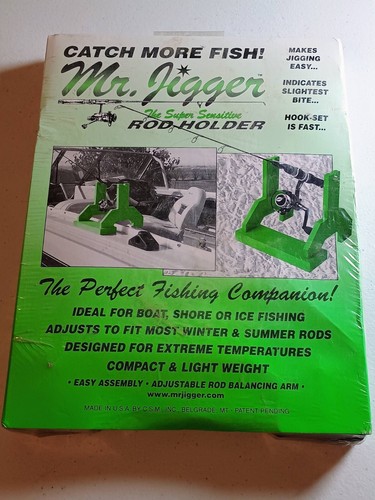 Mr. Jigger Fishing Rod Holder The Super Sensitive Rod Holder | eBay