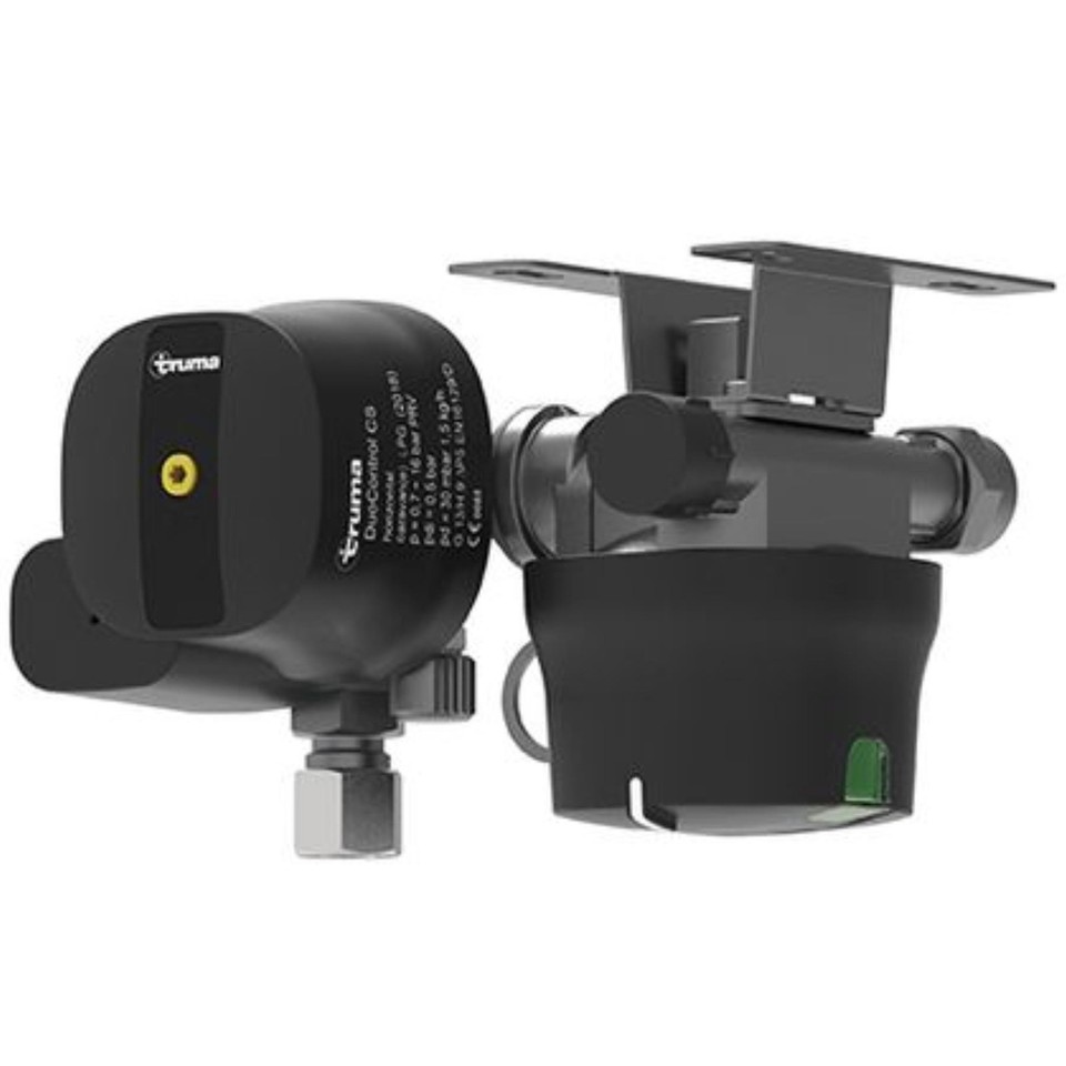 Truma Duo Control CS Horizontal Gas Pressure Regulator w/ Crash Sensor ...