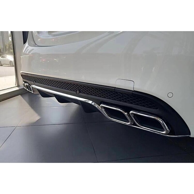 For Mercedes Benz C E S Class W205 C200 C180 Modified Car Exhaust Tail ...