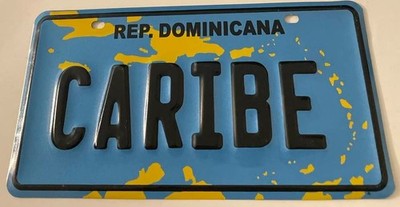 Dominican Republic Caribe Booster License Plate Dominicana | eBay