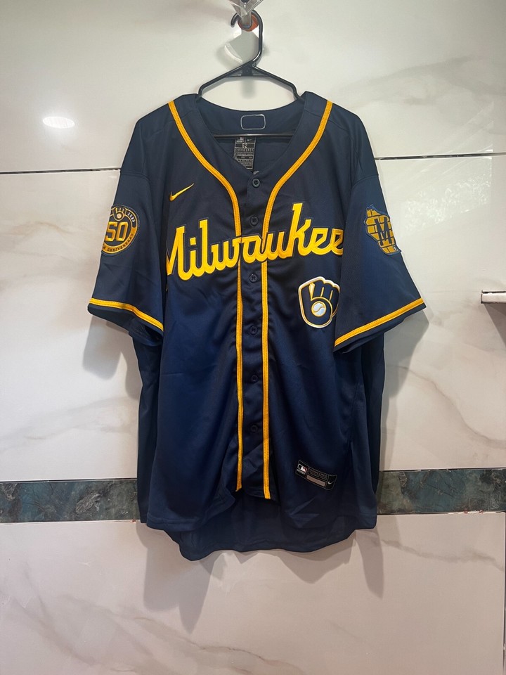 BERNIE BREWER #1 JERSEY christian yelich paul molitor ryan braun prince ...