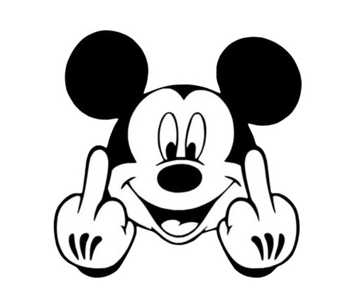 Mickey Mouse Middle Finger key chain 3d Printed | eBay