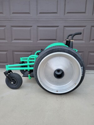 Mike Box Beach Bomber Wheelchair Used 20" X 17" Neon Green | eBay