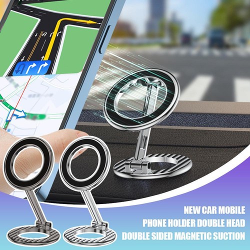 Car Phone Stand Double-head Double-sided Magnetic Firmly Absorb Mobile ...