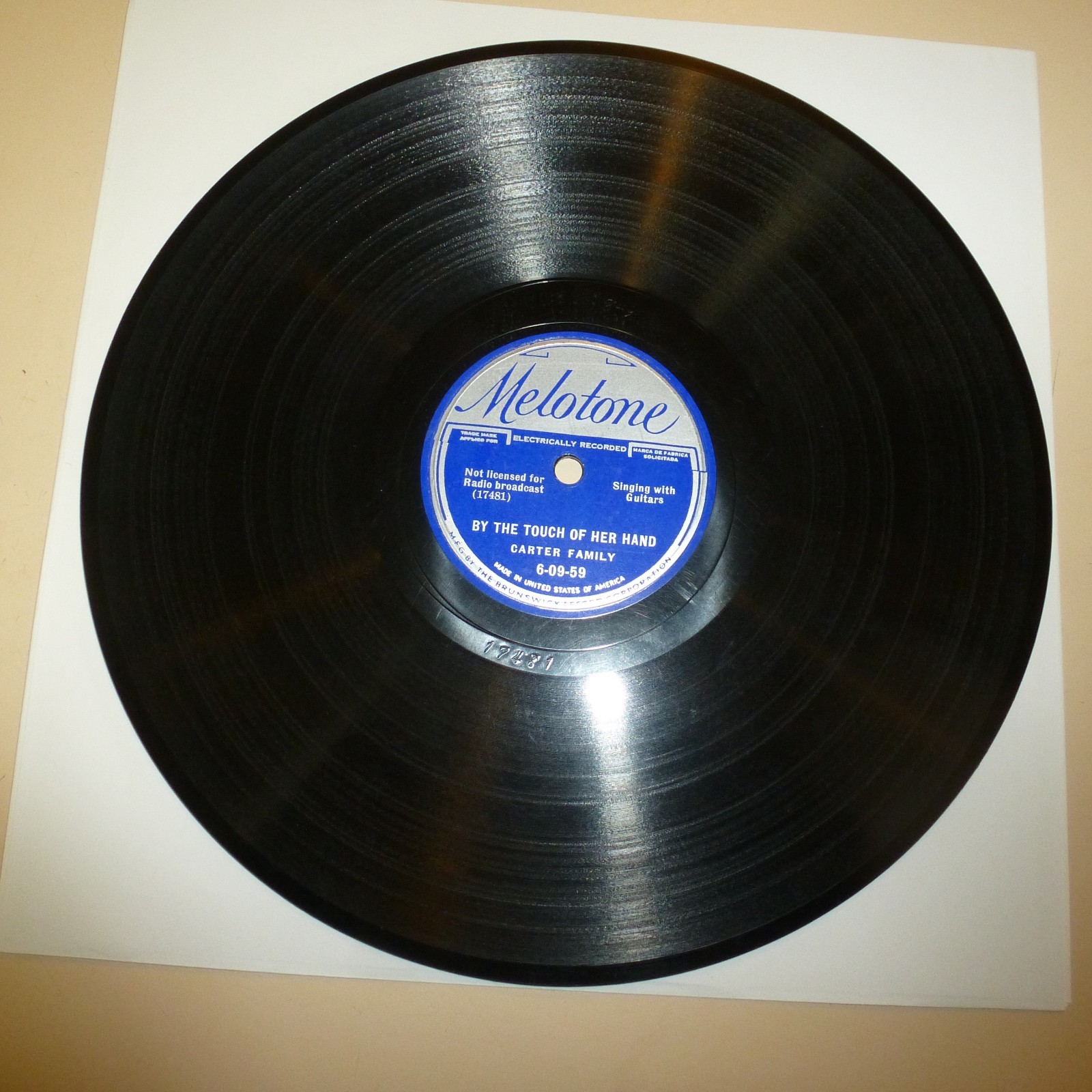 PREWAR COUNTRY 78 RPM RECORD - CARTER FAMILY - MELOTONE 6-09-59 | eBay