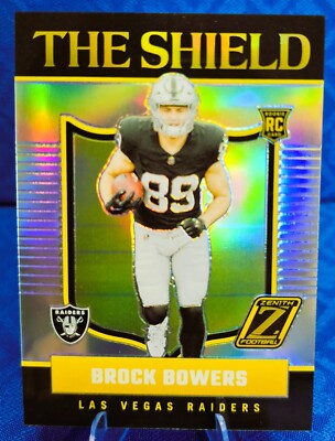 2024 Panini Zenith - Brock Bowers #8 RC - The Shield Check Description ...