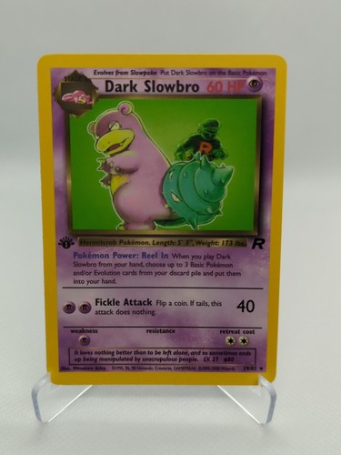 Dark Slowbro 29/82 Pokémon First Edition Team Rocket Non Holo Rare | eBay