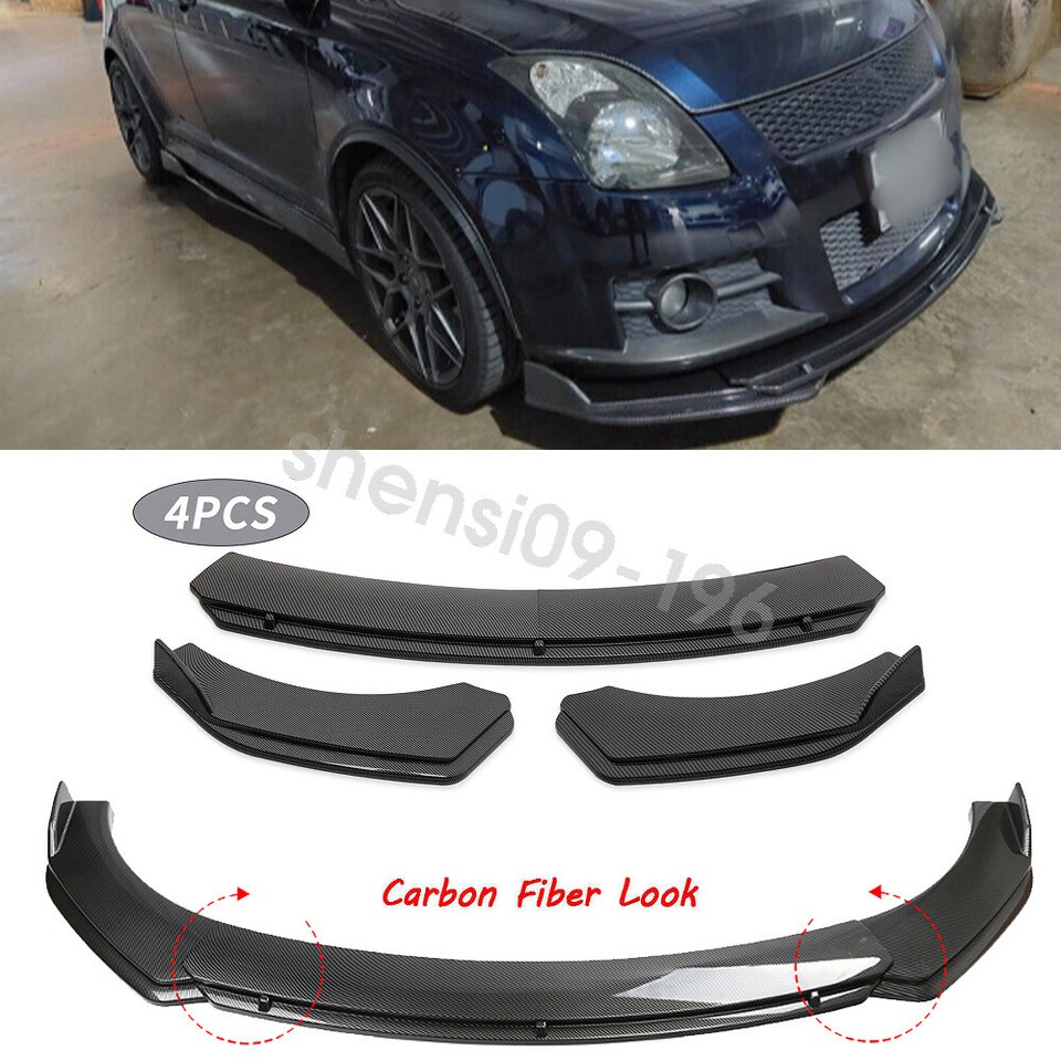For Mini Cooper R53 R56 R58 R60 F56 F60 Front Bumper Lip Spoiler Carbon ...