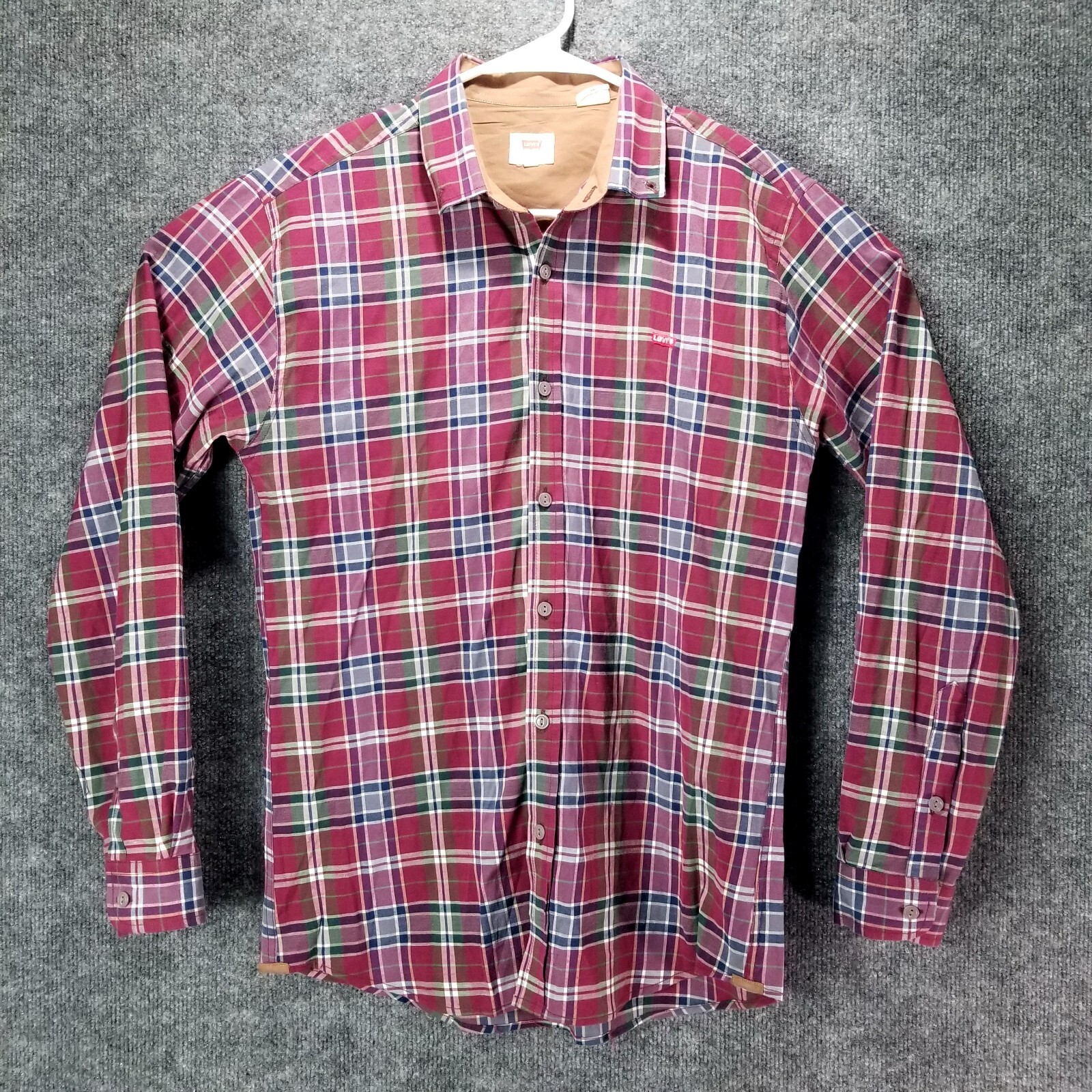 Levi's Men's shirts Casual button Down long sleeve collared size M | eBay