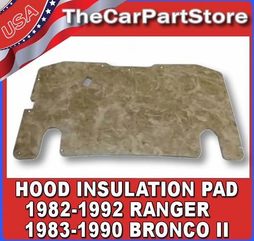Under Hood Heat Insulation Pad Sound Shield Liner Mat 1982-1992 Ranger ...