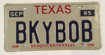 Vanity BECKY BOB license plate Robert Robby Rob Robb Rebecca Becca ...