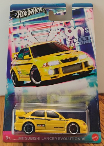 Hot Wheels MITSUBISHI LANCER EVOLUTION VI 90s Street Scene 887961619829 ...
