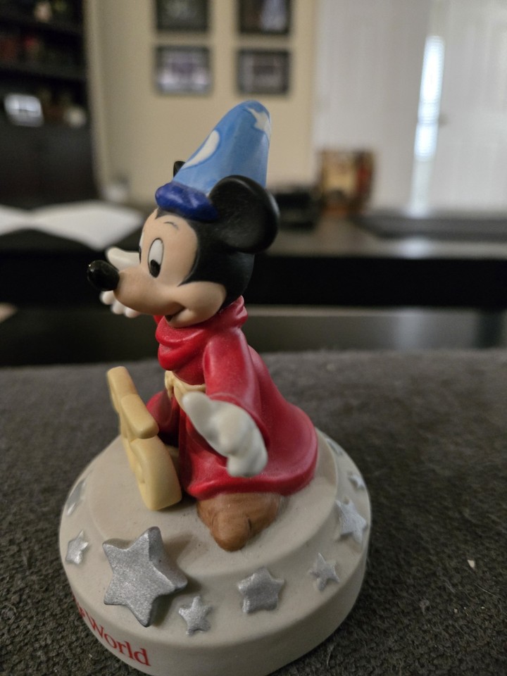 Walt Disney World Mickey Mouse Music Box 25th Anniversary Sorcerers ...