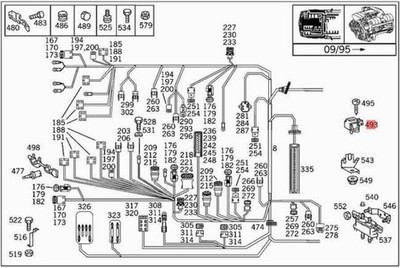 Genuine MERCEDES A124 C124 R129 S124 W124 W140 W202 Pressure sensor ...