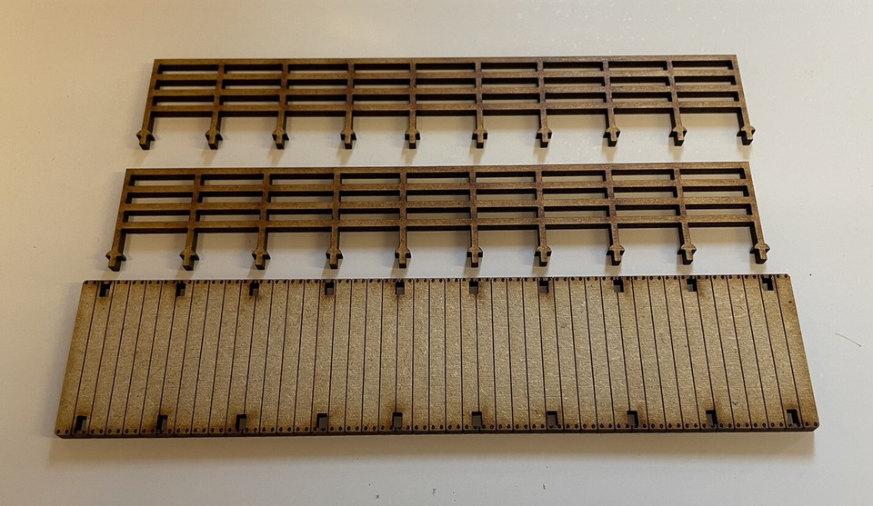 Footbridge. Terrain Model Kit. 180mm X 40mm X 30mm Railway Model ...