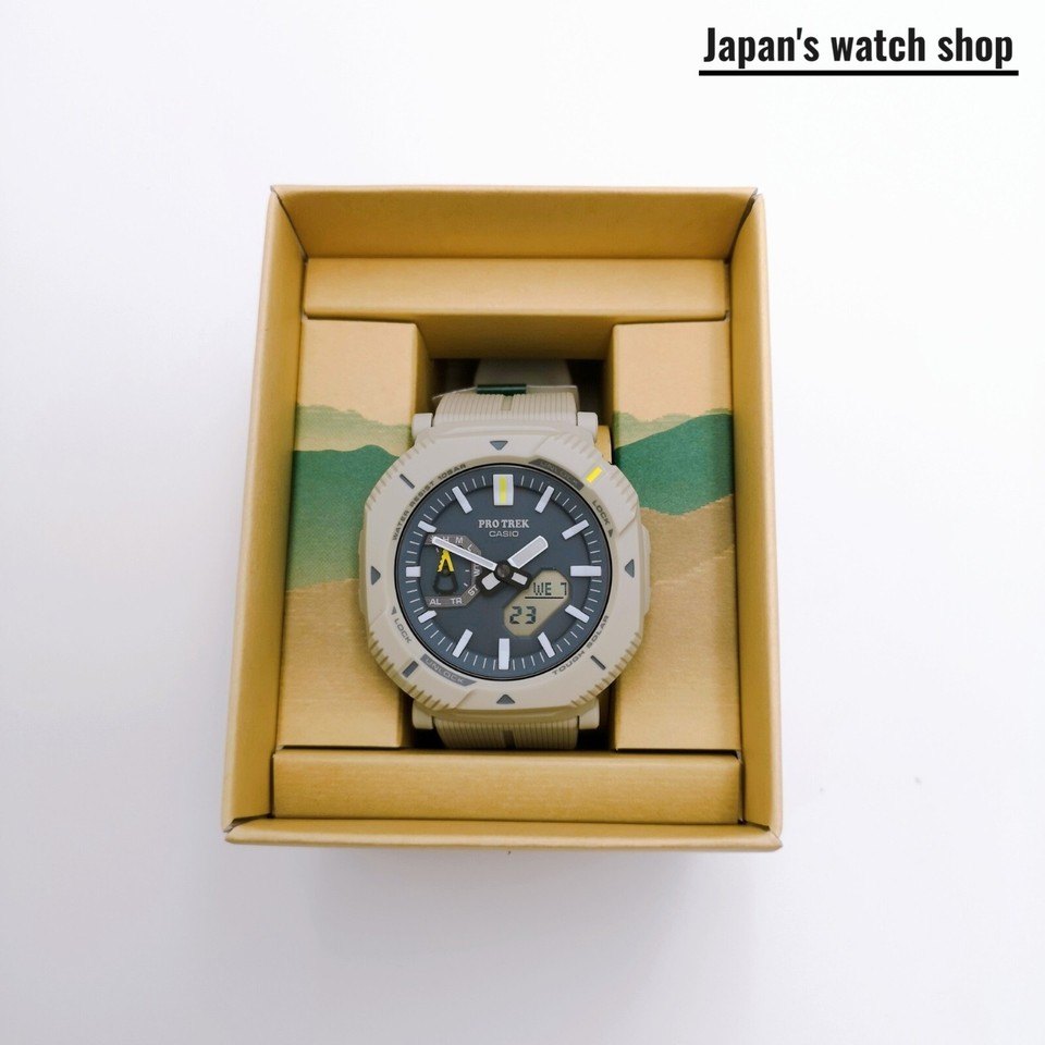 CASIO PRO TREK PRJ-B001-7JF Gray Solar Bluetooth Men's Watch New in Box ...