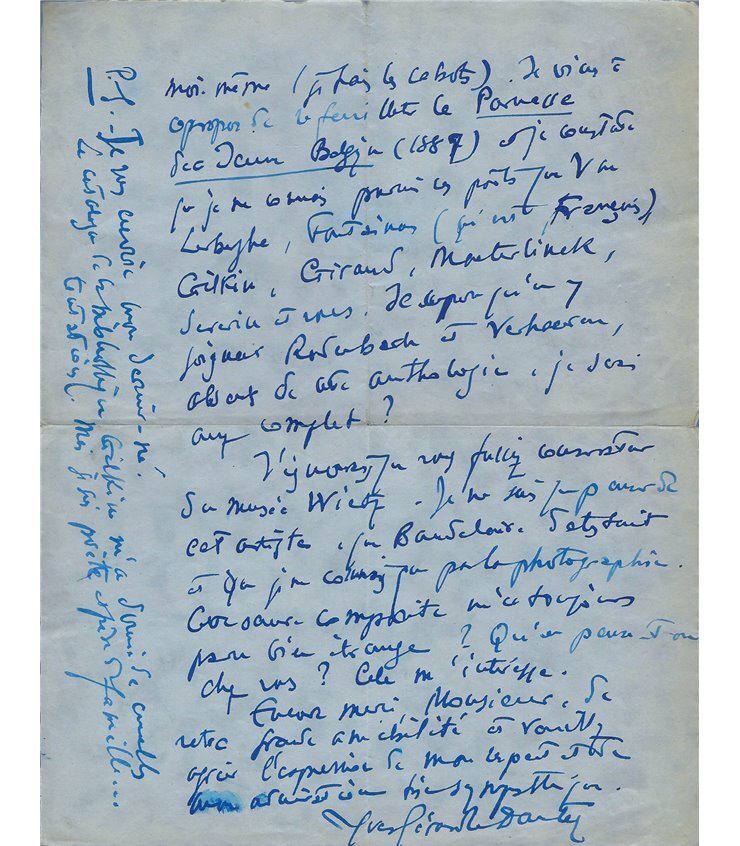 LE DANTEC Yves-Gérard, poète, au sujet de poètes belges et journaliste ...