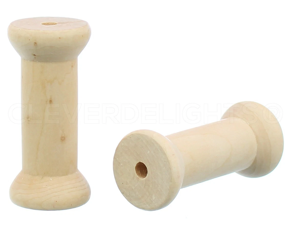 Wood Sewing Spools