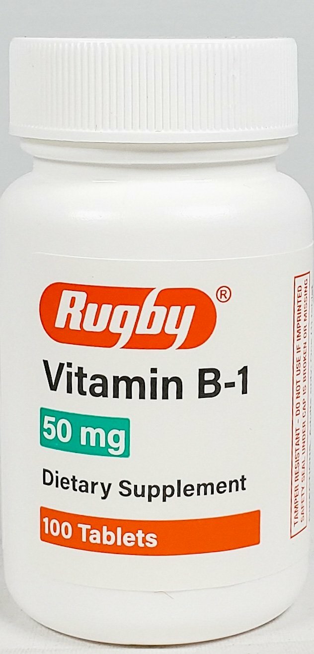 Rugby Vitamin B-1 50mg Tablets 100ct -Exp Date 04-2027- | eBay