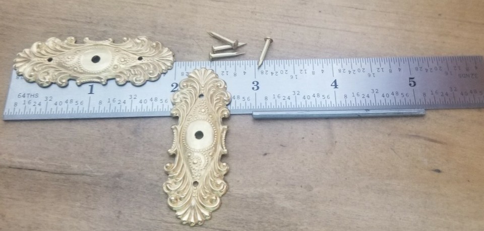 Decorative brass wedge plates hawken rifle Black powder Muzzleloader ...