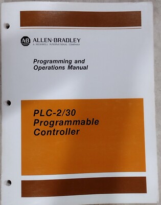 Allen-Bradley Vintage PLC-2 Programming and Operations Manual | eBay