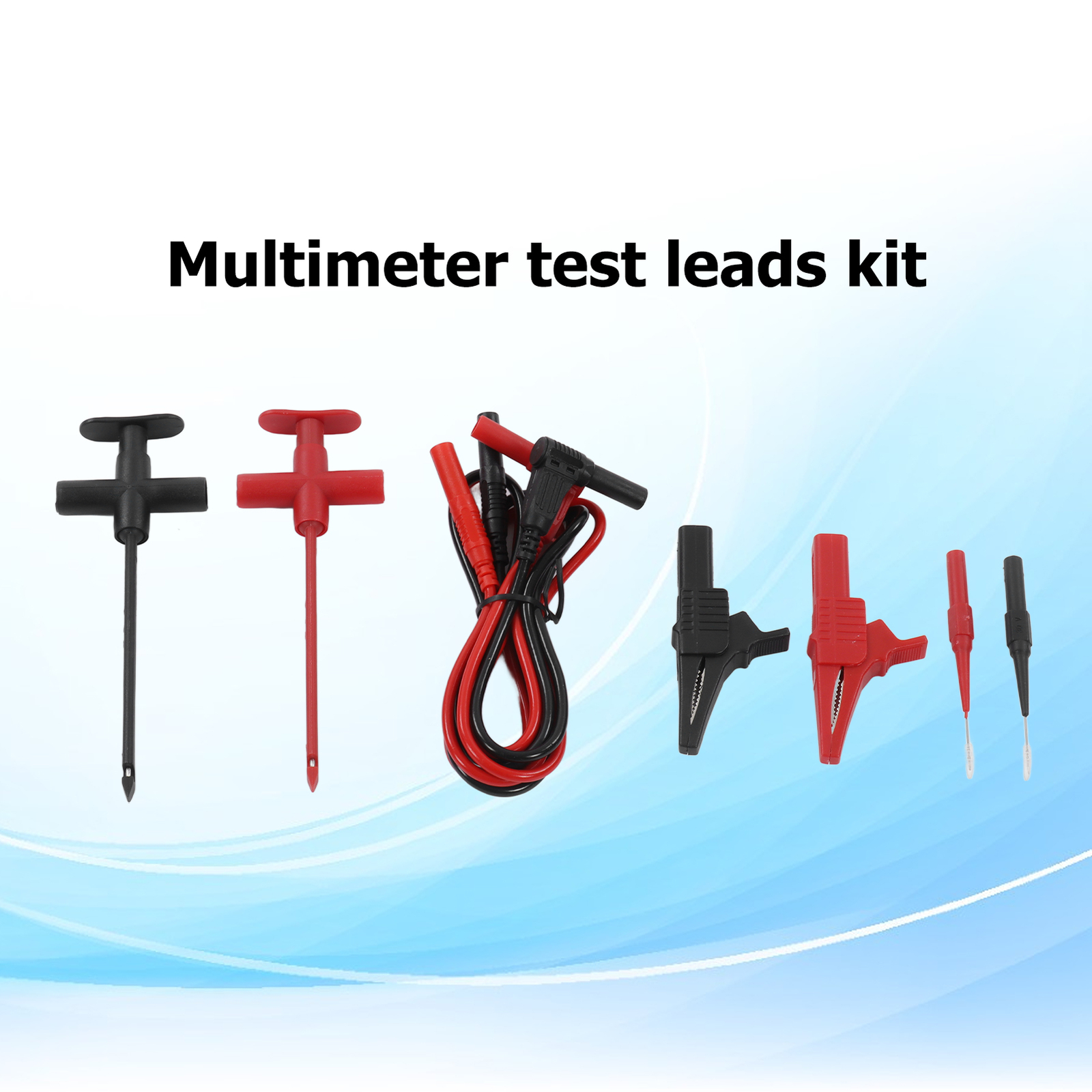 Test Probes Leads Brass PVC PA Multimeter Testing Leads 30VAC‑60VDC ...
