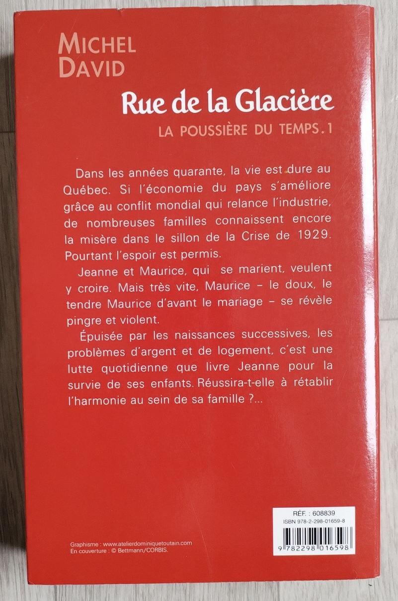 MICHEL DAVID RUE DE LA GLACIERE LA POUSSSIERE DU TEMPS 1 ED.FRANCE LOISIRS | eBay