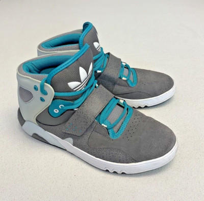 Adidas Roundhouse Mid Shoes Mens 10 Athletic Iron Reef Gray Green ...